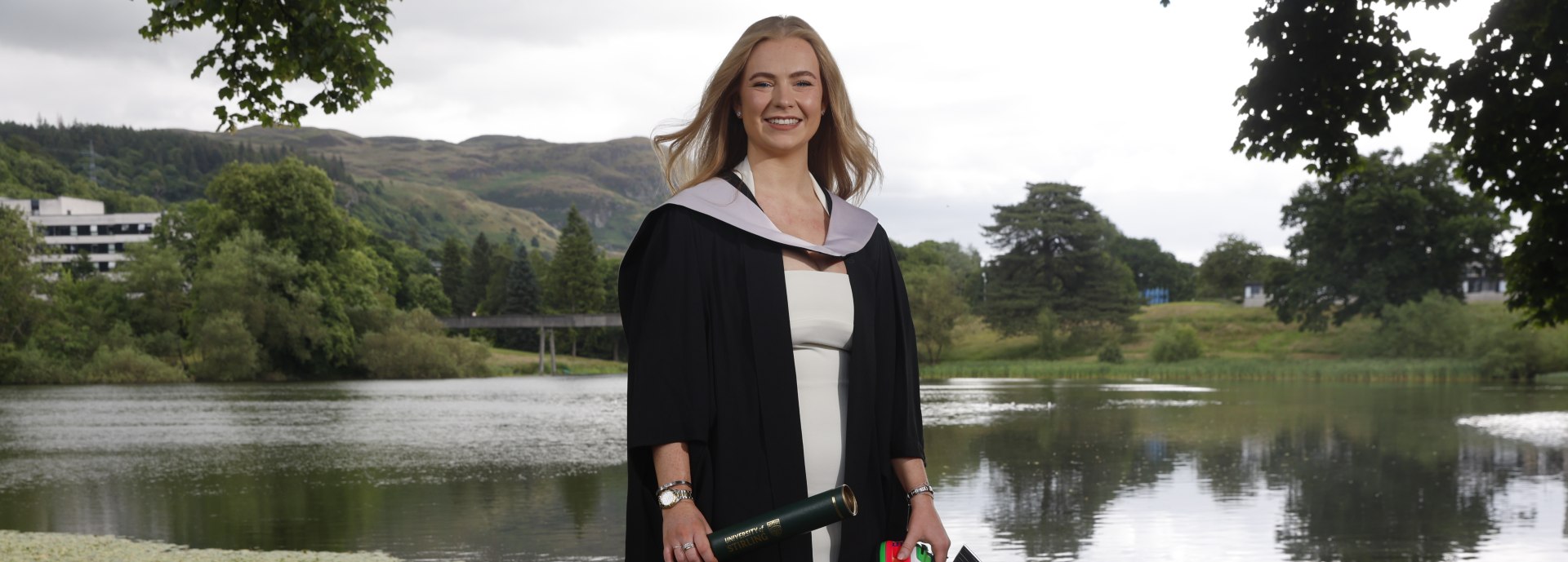 Motor racing driver makes pit stop in Stirling for graduation | About ...
